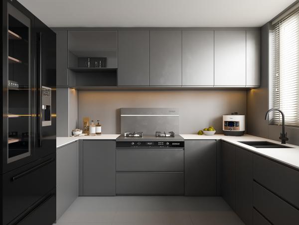 Quality MC World Best High End Kitchen Cabinets / Top Rated Rta Kitchen Cabinets For Apartment Hotel for sale