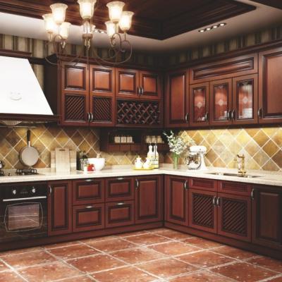 China MC WORLD Modulaire veneer traditionele keukenkast ondiepe pantry lak afwerking Te koop