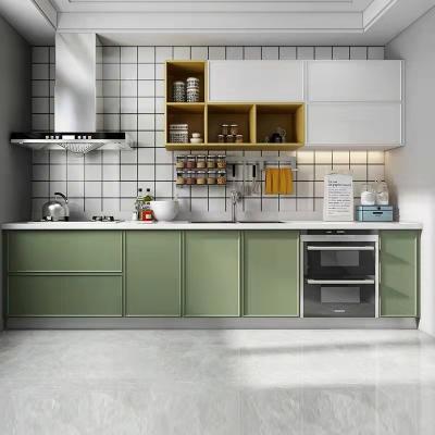 China Luxury Traditional Painted Kitchen Cabinets Handmade Classic Kitchen Cabinet With Pull Out Basket for sale