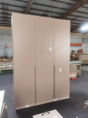 China Glass Door 75cm Wide Swing Shutter Wardrobe Storage Units Stain Resistant For Hotel Furniture for sale