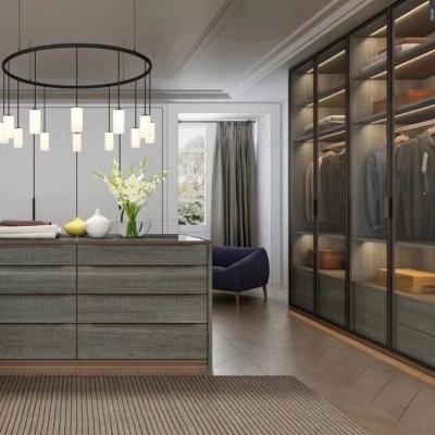 China Mirrored Swing Door Wardrobe Bedroom Closet Storage Anti Fouling ODM OEM for sale