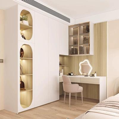 China OEM Modern Bedroom Furniture Mirrored Velvet Upholstered Dressing Table Ash Wood for sale