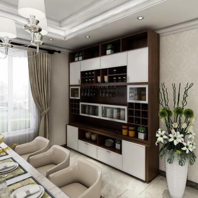 China Multiple Lacquer Upholstered Dining Room Furniture Storage Cabinet Hutch Marble Chairs for sale