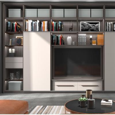 China Lacquer Finish TV Entertainment Stand Media Console Modern Minimalist Fitted Tv Unit for sale