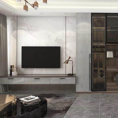 China Extra Large Tv Units With Storage ODM Smart Solid Wood Media Console 50Inch for sale