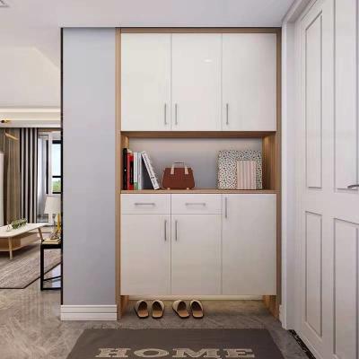 Cina Mobile porta scarpe slim in legno personalizzato per ingresso - Compensato e legno massello in vendita
