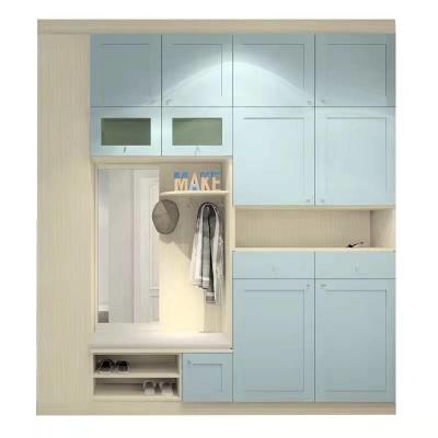 China OEM Lacquer Finish Shoe Storage Cupboard Furniture Slim Shoe Rack Hallway for sale