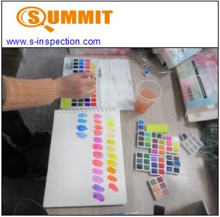 China A pintura da aquarela ajustou serviços da inspeção da expedição de Rohs pre à venda