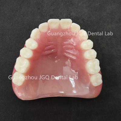 China Custom Acrylic Removable Dentures Natural Looking From China Dental Lab for sale