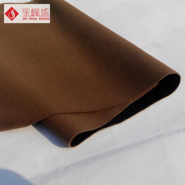 Quality Pouch Knitting Velvet Flock Fabric With Long Pile Powder Fabric Tear-Resistant for sale