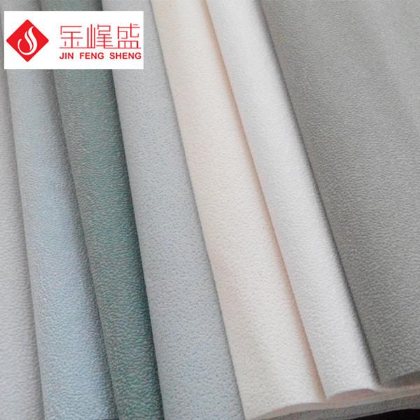 Quality Soft Non Woven Velvet Flock Fabric , Claimond Veins Flocked Upholstery Fabric for sale