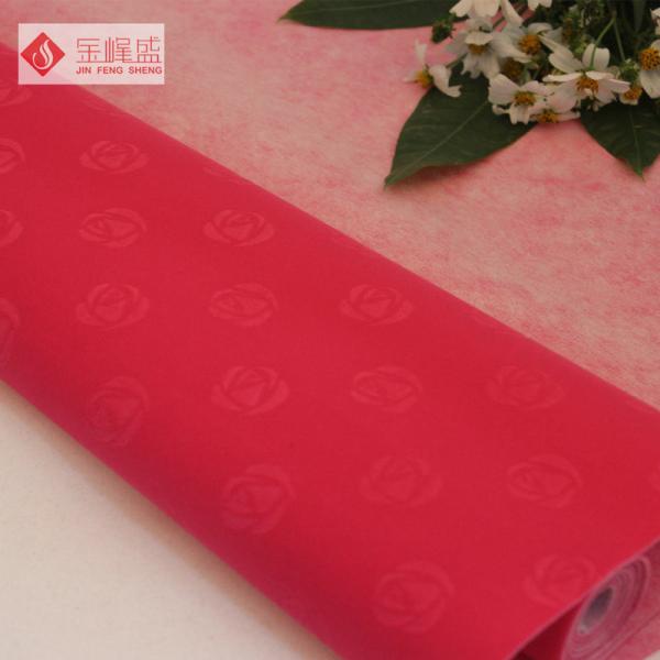 Quality Jewellry / Watch Box Lining Flocked Velvet Fabric Red Soft Luxury for sale