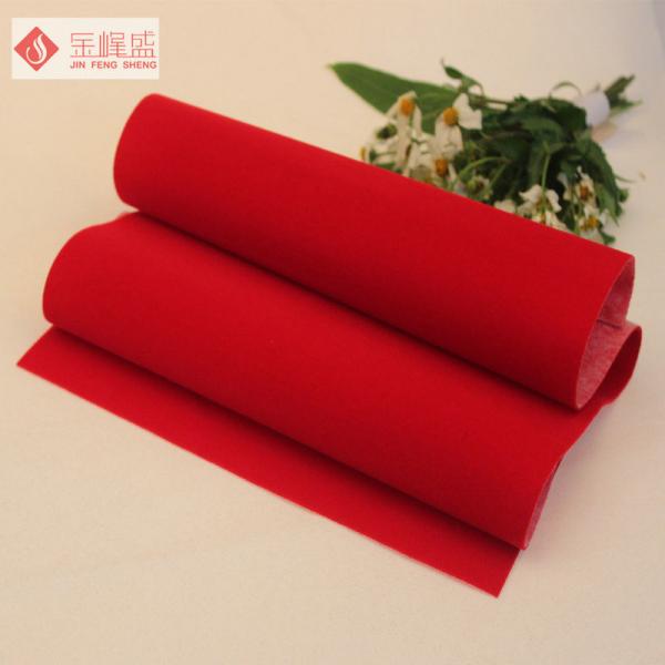 Quality Red OEM / ODM Flocked Velvet Fabric , Watch Boxes Velvet Spunlace Fabric for sale
