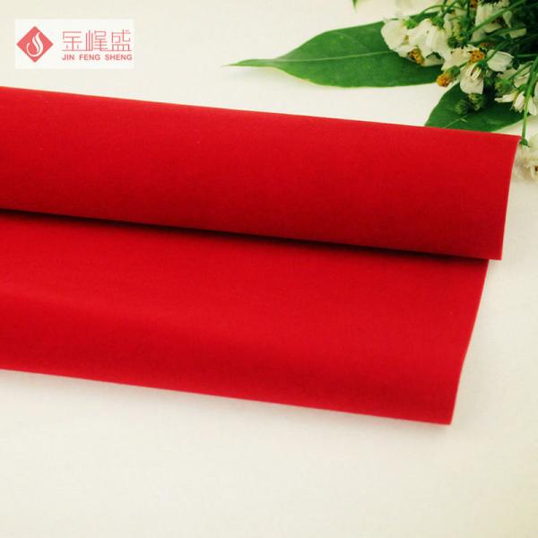 Quality Flocking Polyester Printed Velvet Fabric For Jewellry / Packaging Box for sale