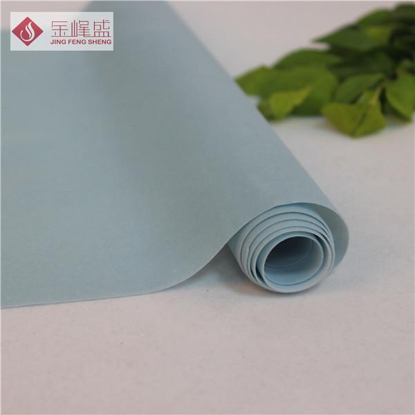Quality Soft Custom Blue Flocked Velvet Fabric Spunlace For Package for sale