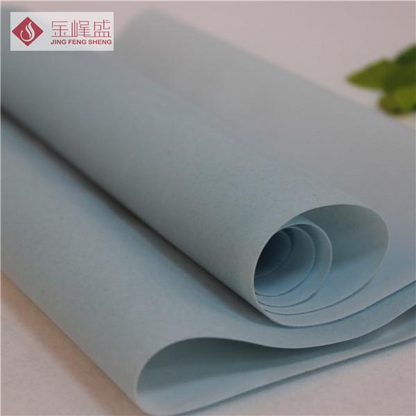 Quality Soft Custom Blue Flocked Velvet Fabric Spunlace For Package for sale