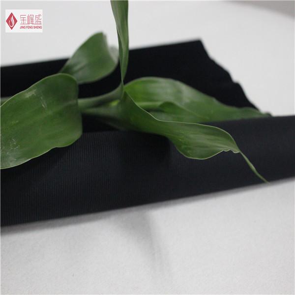 Quality Black Tricot Flocked Velvet Fabric Knitted Nylon For Gift Box for sale
