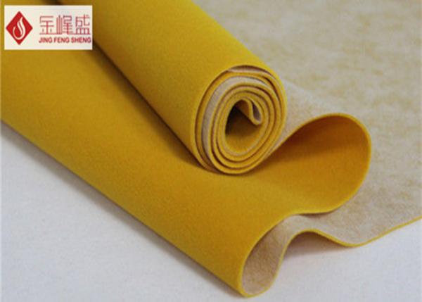 Quality Non Woven Jewelry Box Liner Fabric Dark Yellow Spunlace Flocking Material for sale
