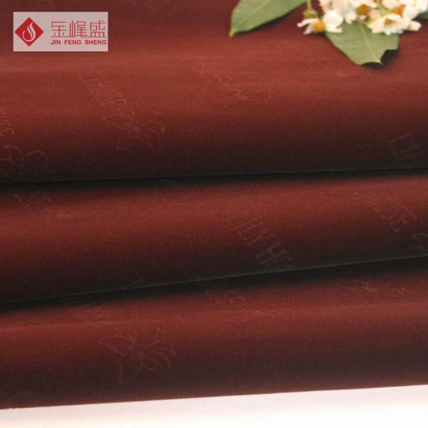 Quality Luxury Jewelry Box Lining Fabric , Nonwoven Embossed Velvet Upholstery Fabric for sale