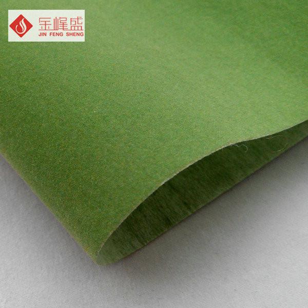 Quality Flocking Polyester Green Velvet Fabric For Watch Box And Packaging Material for sale