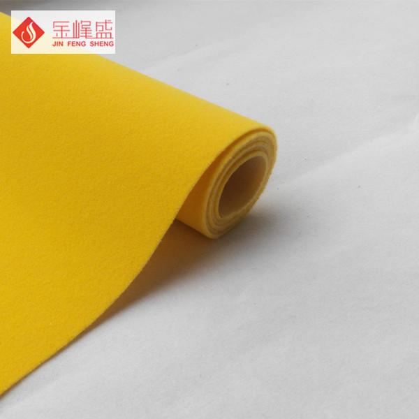 Quality Flocking Polyester Yellow Velvet Fabric Short Pile with Paper Base 1.48m - 1.5m for sale