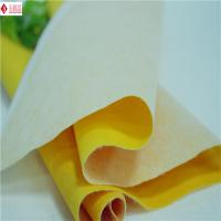 China Soft Polyester Yellow Printed Velvet Fabric Embossed Flocked Customized for sale