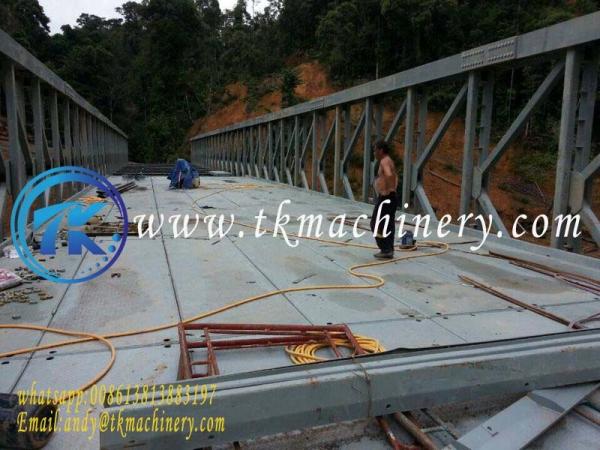 Quality Permanent Modular Steel Bridge Delta Bridge Long Span Heavy Load BS5400 HA+20HB for sale