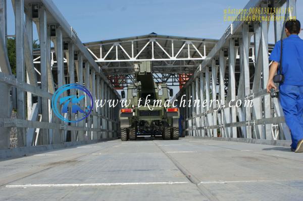 Quality Permanent Modular Steel Bridge Delta Bridge Long Span Heavy Load BS5400 HA+20HB for sale