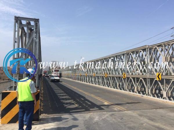 Quality Steel Bailey Bridge Double Lane 7.35m Compact 200 Similar Acrow Bridge Zb200 for sale