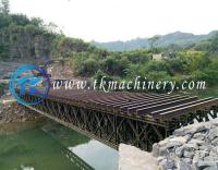 China Bailey Bridge Deck Type Bridge Compact 100 - 2-Lane Class 50 Temporary Construction Platform with 1.5m Bearing Depth for sale