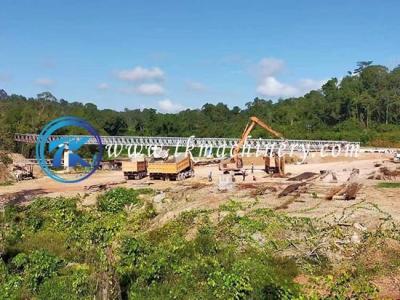 China Bailey Steel Bridge Multi-span Mabey Bridge Galvanized Heavy Load Long Span 4.2m for sale