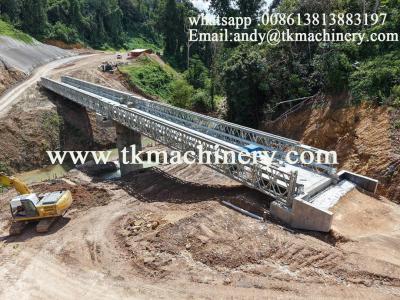 China Bailey Steel Bridge two spans 76m Galvanized Heavy Load Long Span 4.2m for sale