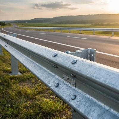 China Highway Guardrail M180 with Bolted Connection and Hot-Dip Galvanized Finish for 2-Meter Postspacing Roadside Protection for sale