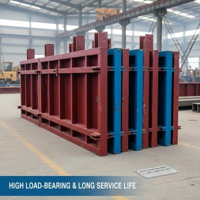 China Painted Red and Blue Steel Formwork with High Load-bearing Capacity and Long Service Life for Concrete Casting for sale