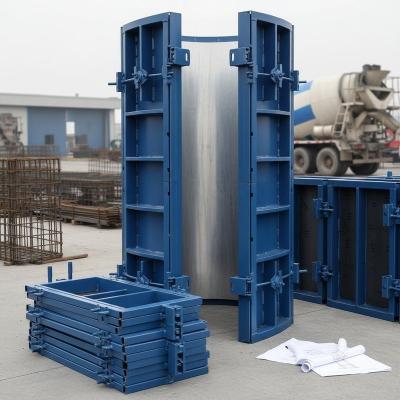 China Reusable Without Deformation Steel Formwork with Painted Surface Finish and High Load-bearing Capacity for Column Formwork for sale