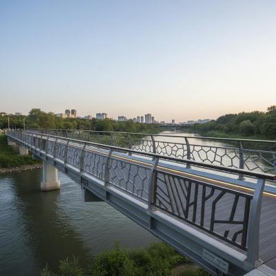 China High Corrosion Resistance Steel Pedestrian Bridge with Customizable Railing Design and 400-600 Kg/m² Load Capacity for sale