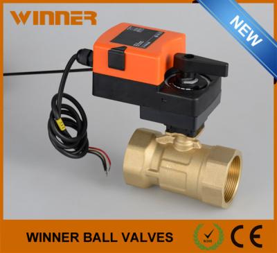 China BSP Threaded Electric Actuated Ball Valve , Reducing Port Control Ball Valve for sale