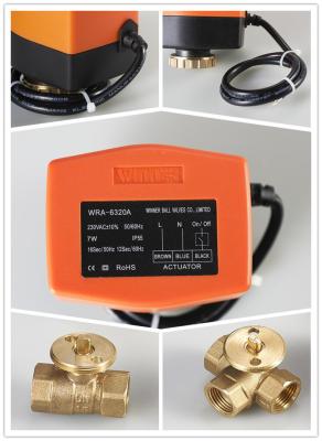 Китай 3 шариковый клапан охлаженный проводами электрически управляемый АК240В для регулирования потока воды продается