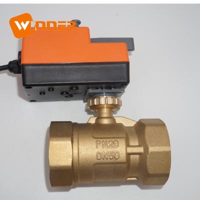 China IP65 welded 24VAC dn40 motorized ball valve for sale