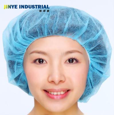 China Sustainable Disposable Non Woven Buffy Head Band Clip-Cap Cover for sale