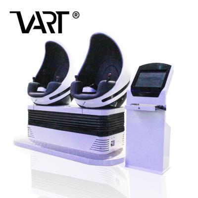 Cina I doppi sedili Egg la spaccatura Dk2, alto colore dell'occhio del cinema di realtà virtuale 9D di bianco della definizione 9DVR in vendita