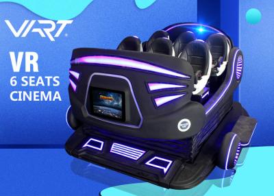 Cina 6 BREVETTO del CE con diversi giocatori ROHS del simulatore delle montagne russe del cinema VR di realtà virtuale di Seater 9D in vendita