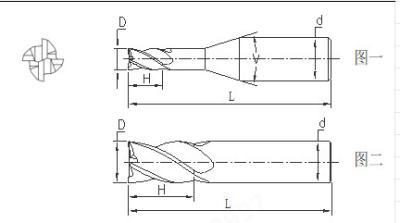 China Präzision 4 Flötenzentrum Schneidende Mühle 1.00mm-20.00mm Carbide Endmühlen zu verkaufen