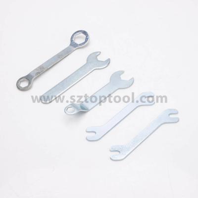 中国 Pressed Steel Double Ended Wrench Zinc Plated Stainless Steel Spanner 販売のため