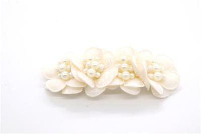 China Accesorios hechos a mano flor hecha a mano / zapato de novia decorativo encaje satinado negro, blanco, rojo, azul oscuro en venta