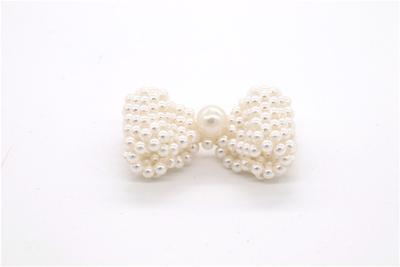 China Handmade beads,handmade bow High-grade imitation pearls,Glass bead shoe decoration  /Fashion shoe accessories for sale