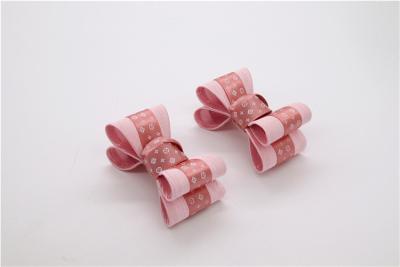 China Ribbon coloured bow-tied shoe flower,Handmade footwear ornaments and flower Thread ribbon Beige ,white,black,red ,blue for sale