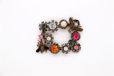 Decoraciones de zapatos de colores personalizados clips para mujer negro / níquel / color dorado