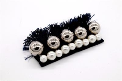 China Handgefertigte Perlen, handgefertigte Schleife Hochwertige Imitationsperlen, Glassperlen-Schuhdekoration / Modische Schuhaccessoires zu verkaufen