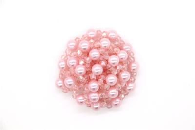 China Perlas hechas a mano, arco hecho a mano Perlas de imitación de alta calidad, decoración de zapatos con cuentas de vidrio / accesorios para zapatos de moda en venta